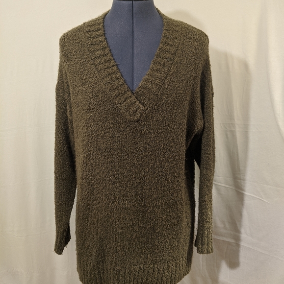 Time and Tru | Sweaters | Army Green Sweater | Poshmark